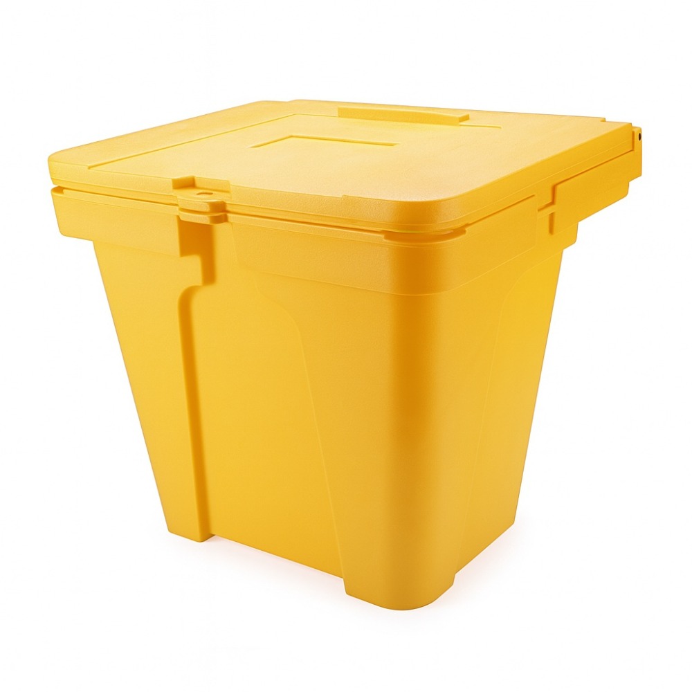 EverTough Lockable Grit Bin - 110 Litre - Yellow - Kingfisher Direct Ltd
