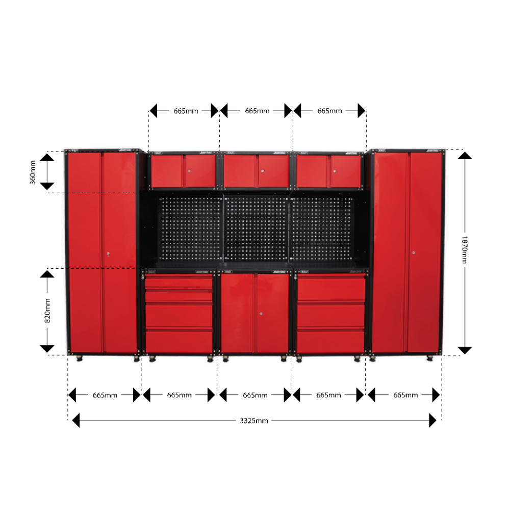 Sealey 3 3m Storage System Kingfisher Direct Ltd sealey-3-3m-storage-system-kingfisher-direct-ltd